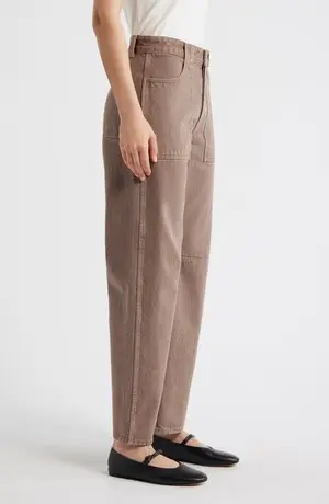 Madewell The Darted Utility Barrel Leg Jeans