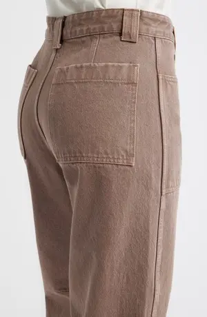 Madewell The Darted Utility Barrel Leg Jeans