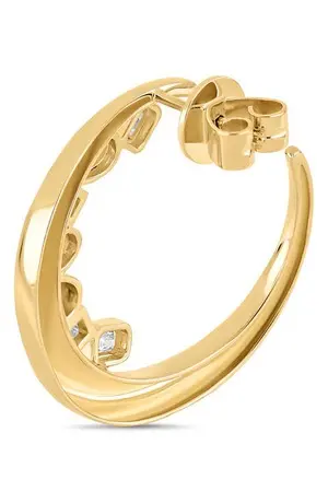 Bony Levy Maya Diamond Statement Hoop Earrings