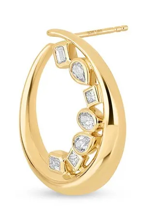 Bony Levy Maya Diamond Statement Hoop Earrings