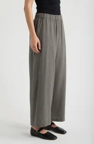 Eileen Fisher High Rise Wide Leg Ankle Pants