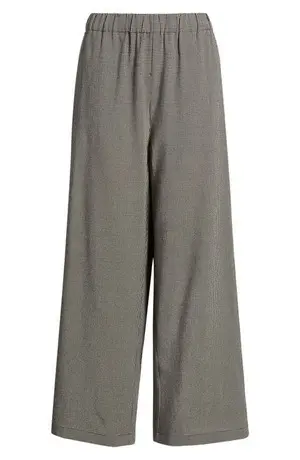 Eileen Fisher High Rise Wide Leg Ankle Pants