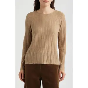Eileen Fisher Merino Wool Sweater - Biscuit