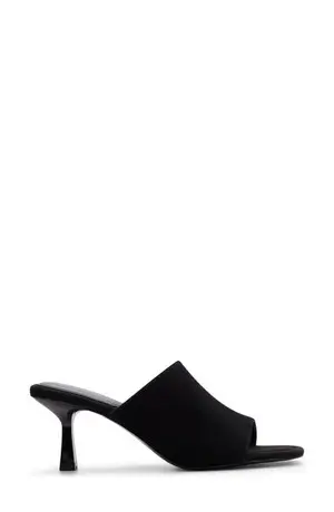 Aldo Sidema Kitten Heel Slide Sandal - Open Black