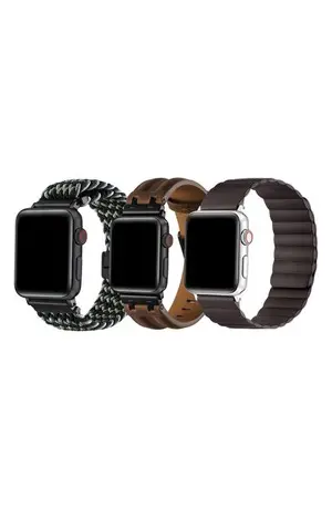 POSH TECH Assorted 3-pack Apple Watch® Watchbands - Brown Assorted