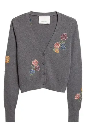 Cinq À Sept Nikko" Floral Embroidered Cardigan