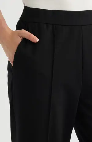 Eileen Fisher Pintuck High Waist Wide Leg Pants