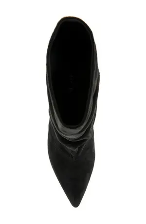 Bcbgmaxazria Dalles Kitten Heel Pointed Toe Scrunch Bootie - Black