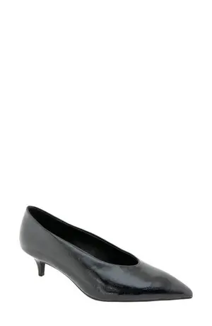 Bcbgmaxazria Pacsin Pointed Toe Kitten Heel Pump - Black
