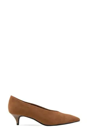 Bcbgmaxazria Pacsin Pointed Toe Kitten Heel Pump - Tan