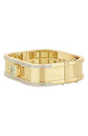 Bony Levy 18k Gold Iris Diamond Bangle Bracelet