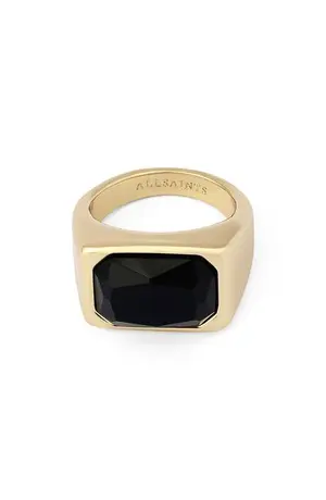 ALLSAINTS Rectangular Stone Signet Ring