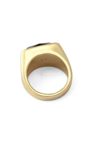 ALLSAINTS Rectangular Stone Signet Ring