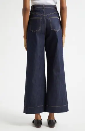 Cinq À Sept Sallie High Waist Wide Leg Jeans