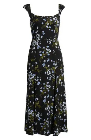 REFORMATION Bryson Floral Midi Dress - Lia
