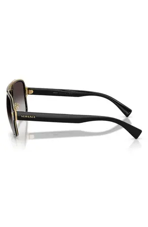 Versace Square Sunglasses With Medusa Hardware