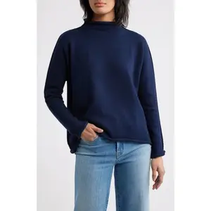 Frank & Eileen Monterey Funnel Neck Sweater - Navy