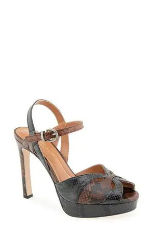 Christian Siriano Nimily Platform Sandal - Black/brown