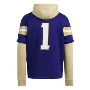 Adidas Washington Huskies Jersey Pullover Hoodie