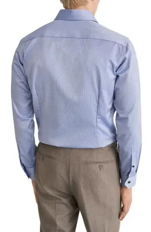 Eton Slim Fit Textured Dress Shirt