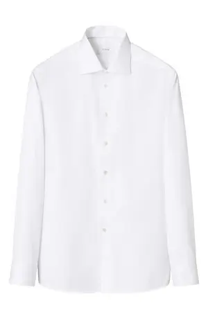 Eton Slim Fit Twill Dress Shirt - White