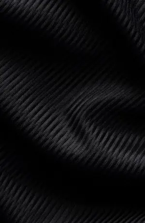 Eton Slim Fit Diagonal Weave Dress Shirt - Black