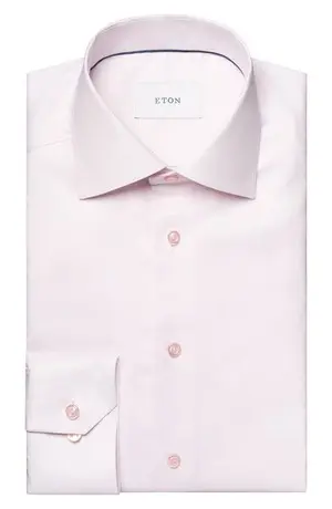 Eton Slim Fit Textured Dress Shirt