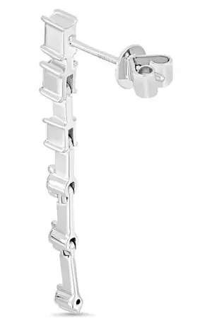 Bony Levy 18k Gold Diamond Linear Drop Earrings