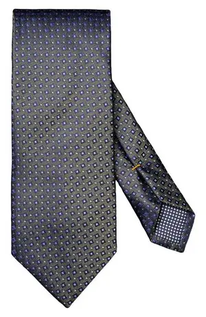 Eton Medallion Silk Jacquard Tie - Dark Green