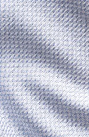 Eton Contemporary Fit Houndstooth Dress Shirt - Light Blue