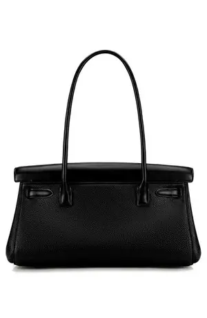 Jw Pei Yara Faux Leather Shoulder Bag - Black Lychee Pattern