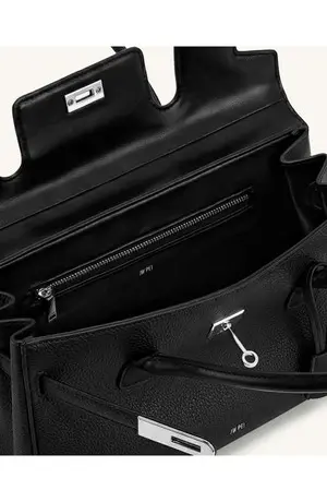 Jw Pei Yara Faux Leather Shoulder Bag - Black Lychee Pattern