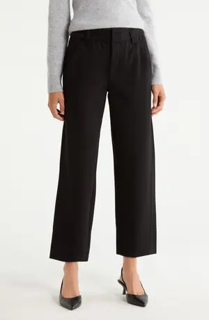 Wit & Wisdom Skyrise Ankle Straight Leg Pants - Black