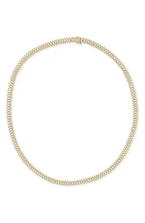 BONY LEVY 18K Gold Florentine Diamond Tennis Necklace
