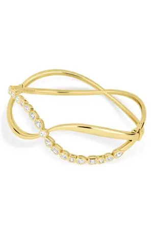 Bony Levy Maya Diamond Crossover Bangle Bracelet