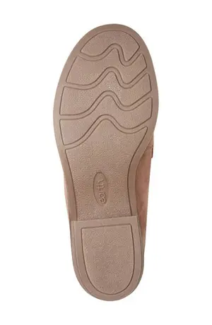 Earth Elison Loafer Mule - Tan Suede