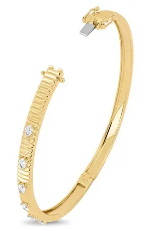 Bony Levy 18k Gold Diamond Bangle Bracelet