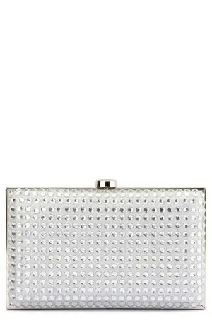 OLGA BERG Manuela Hotfix Frame Clutch - Silver