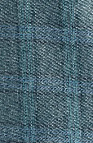 Emporio Armani Green Windowpane Check Sport Coat