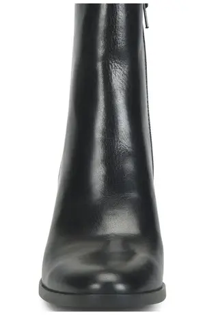 BØRN Elina Block Heel Bootie - Black Leather