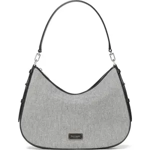 Kate Spade New York Liv Large Canvas Shoulder Bag - Black/grey