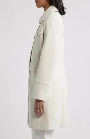 CECE DUPRAZ Textured Flap Pocket Coat - Ivory