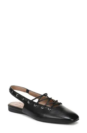 Naturalizer Cove Slingback Flat - Black Leather