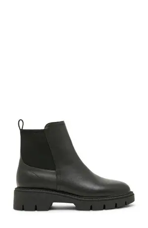 Blondo Kyra Waterproof Lug Sole Chelsea Boot - Black Leather
