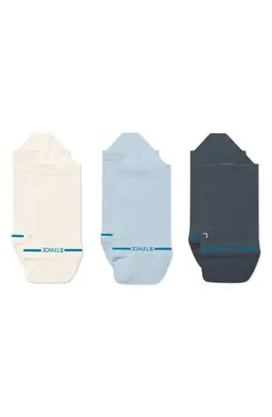 Stance The Solid Light 3-pack Tab Ankle Socks