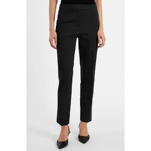 Santorelli Ranna Straight-leg Ankle Pant - Onyx