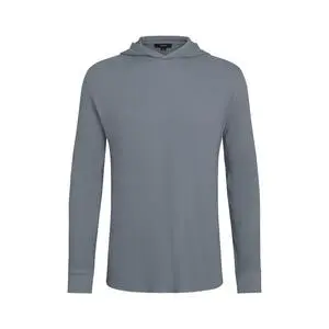 Vince Cotton Thermal Hoodie - Blue Spruce