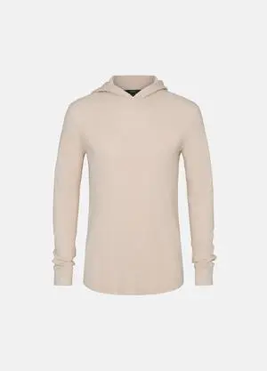 Vince Cotton Thermal Hoodie - Sand