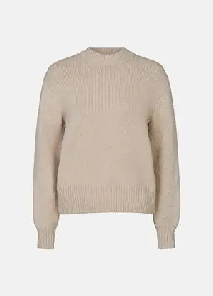 Vince Ribbed Cotton-blend Drop-shoulder Crew Neck Sweater