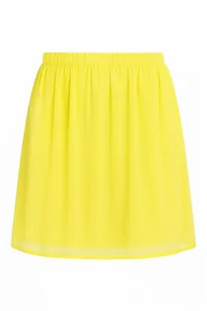 CONQUISTA Lightweight Skirt In Voile With Lining - Yellow
